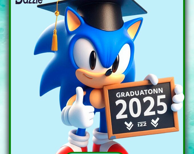 Sonic Graduation PNG Image, Clipart Images, Graphics and Artwork, PNG ...