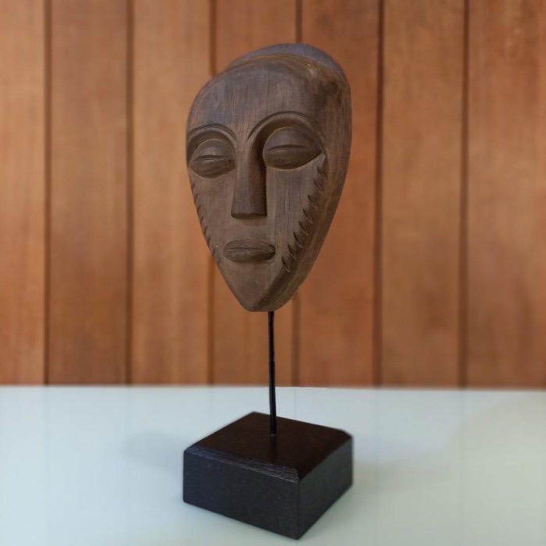 Primitive Mask Unique Wooden Decoration - Etsy