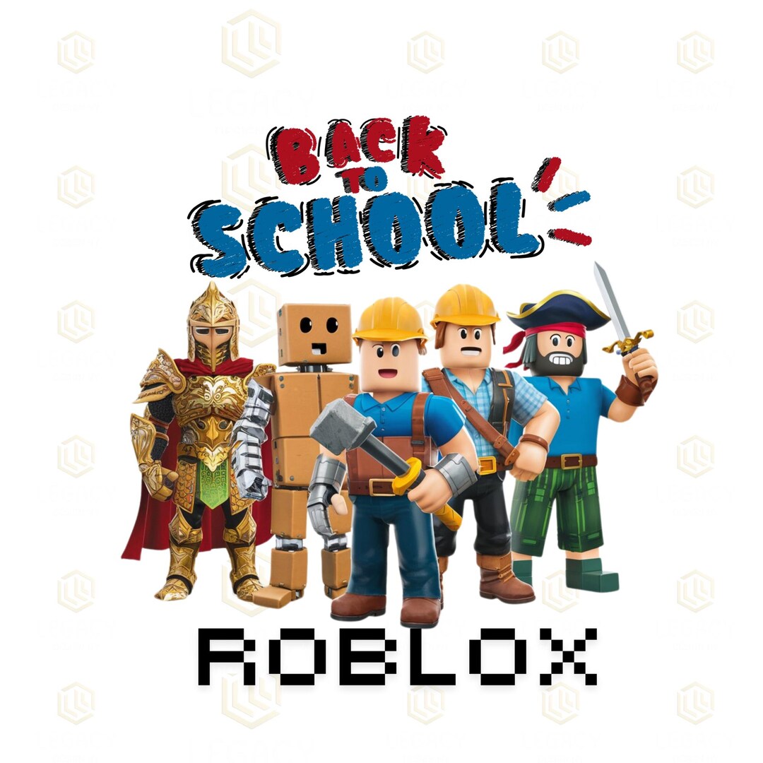 Roblox Digital Design, Back to School Png, Roblox Back to School Svg ...