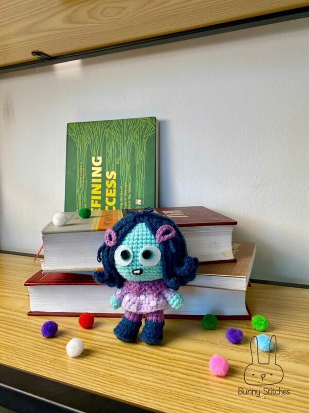 4.7" Envy Amigurumi Crochet Doll – Pixar Inside Out Inspired Green ...