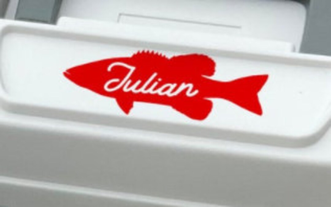Personalized Fish Name Sticker Get 2nd Decal Free FREE SHIPPING - Etsy