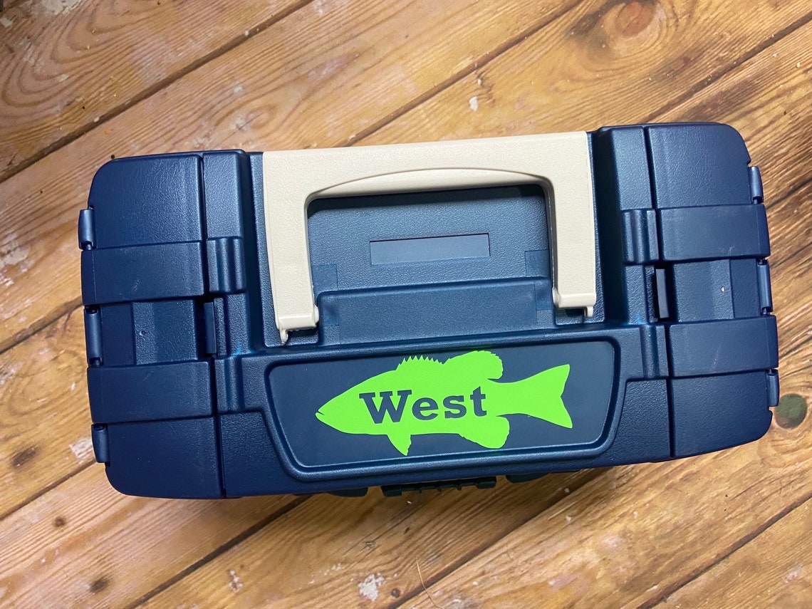 Personalized 2 Tray Fishing Tackle Box Free Shipping - Etsy