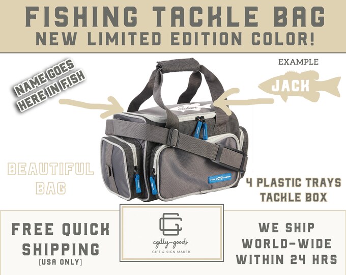 Personalized H2O XPRESS 4 Box Tackle Fishing Bag - Free Shipping - Soft ...