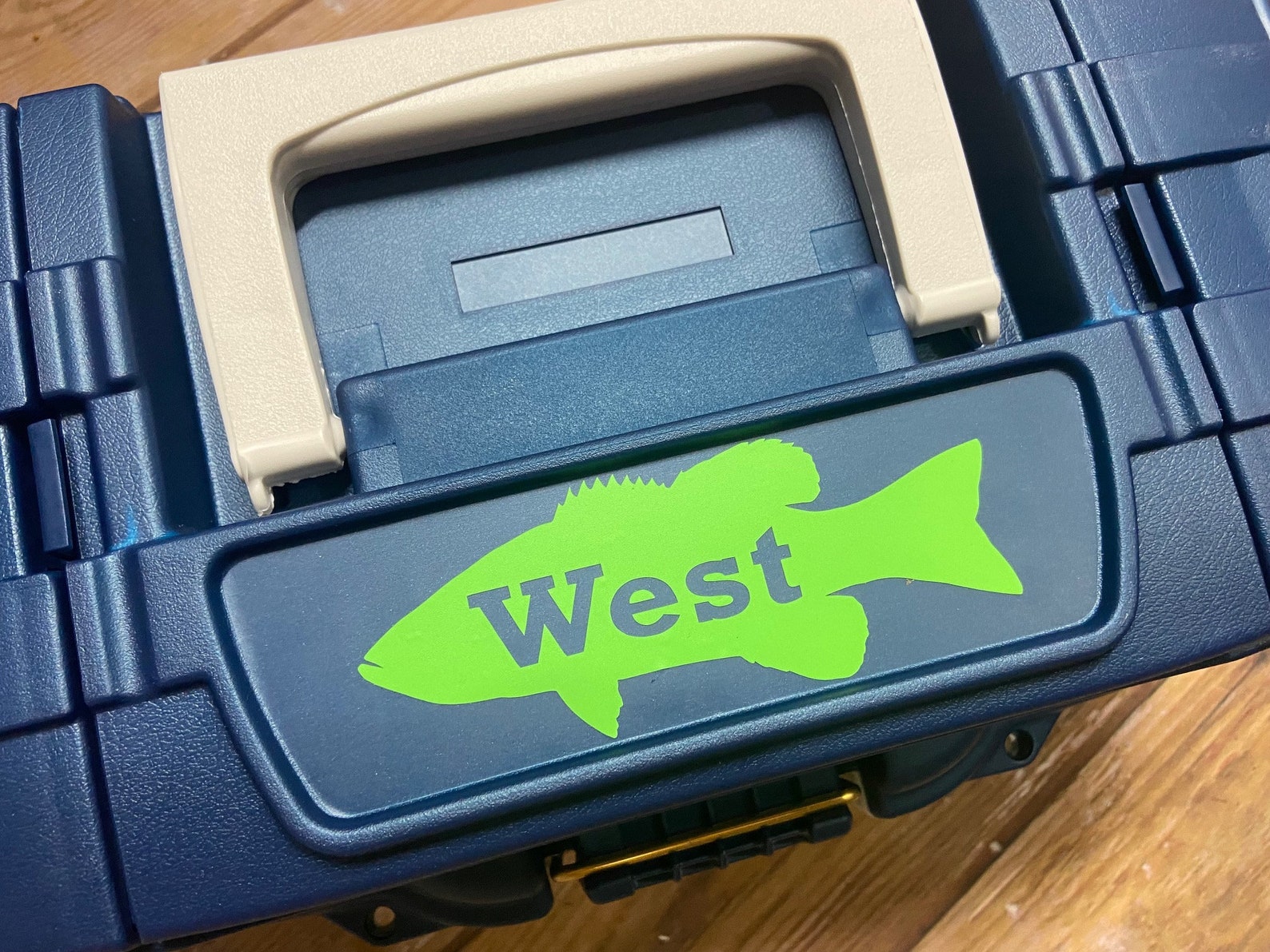 Personalized 2 Tray Fishing Tackle Box Free Shipping - Etsy