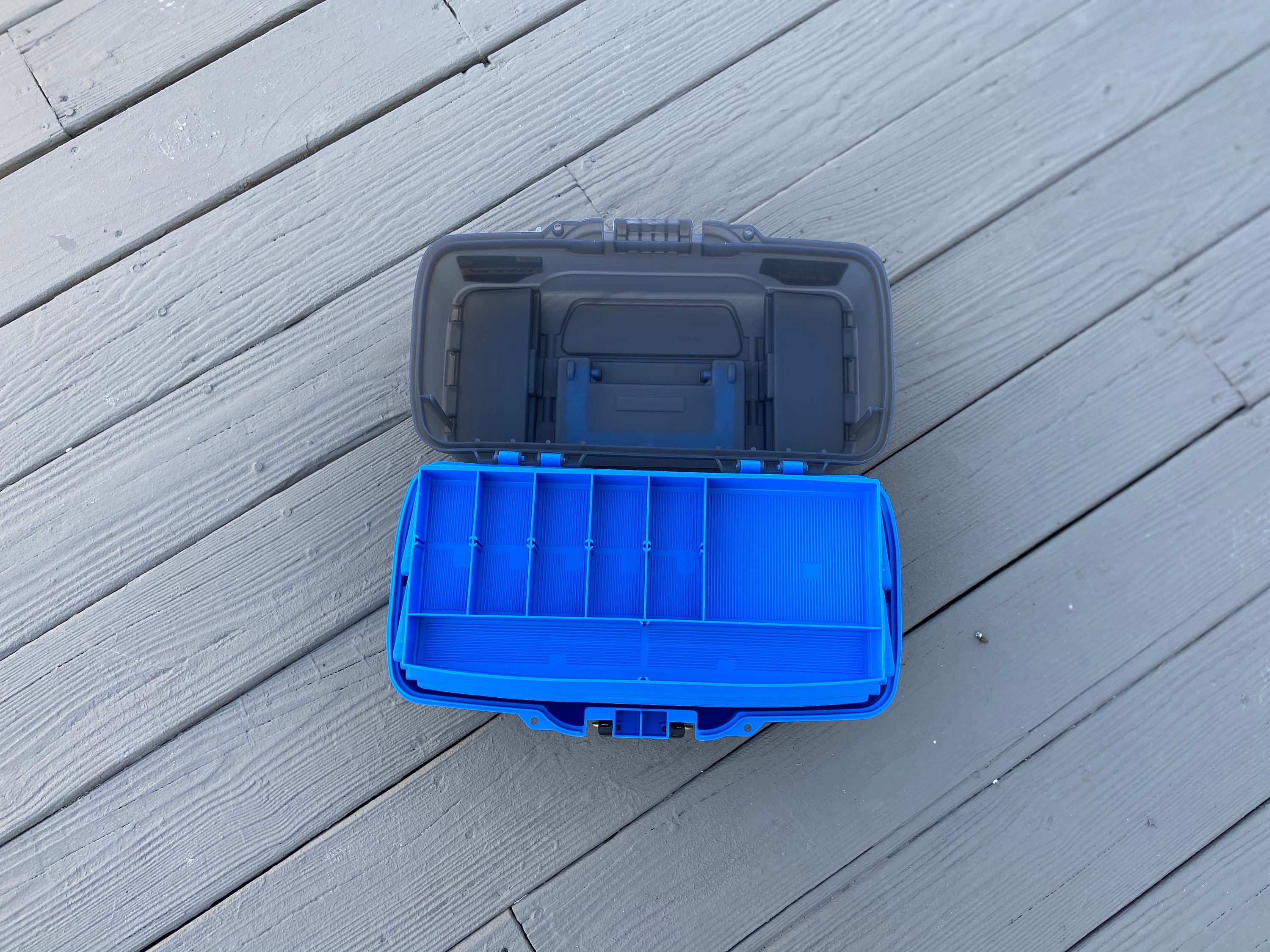 Personalized Plano Smoke & Bright Blue Tackle Box 3 Tray | Etsy