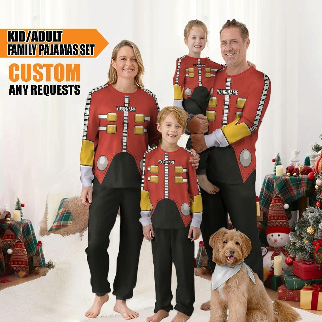 Custom Your Name Evil Doctor Egghead Pajamas Cosplay, Waluigi Family ...