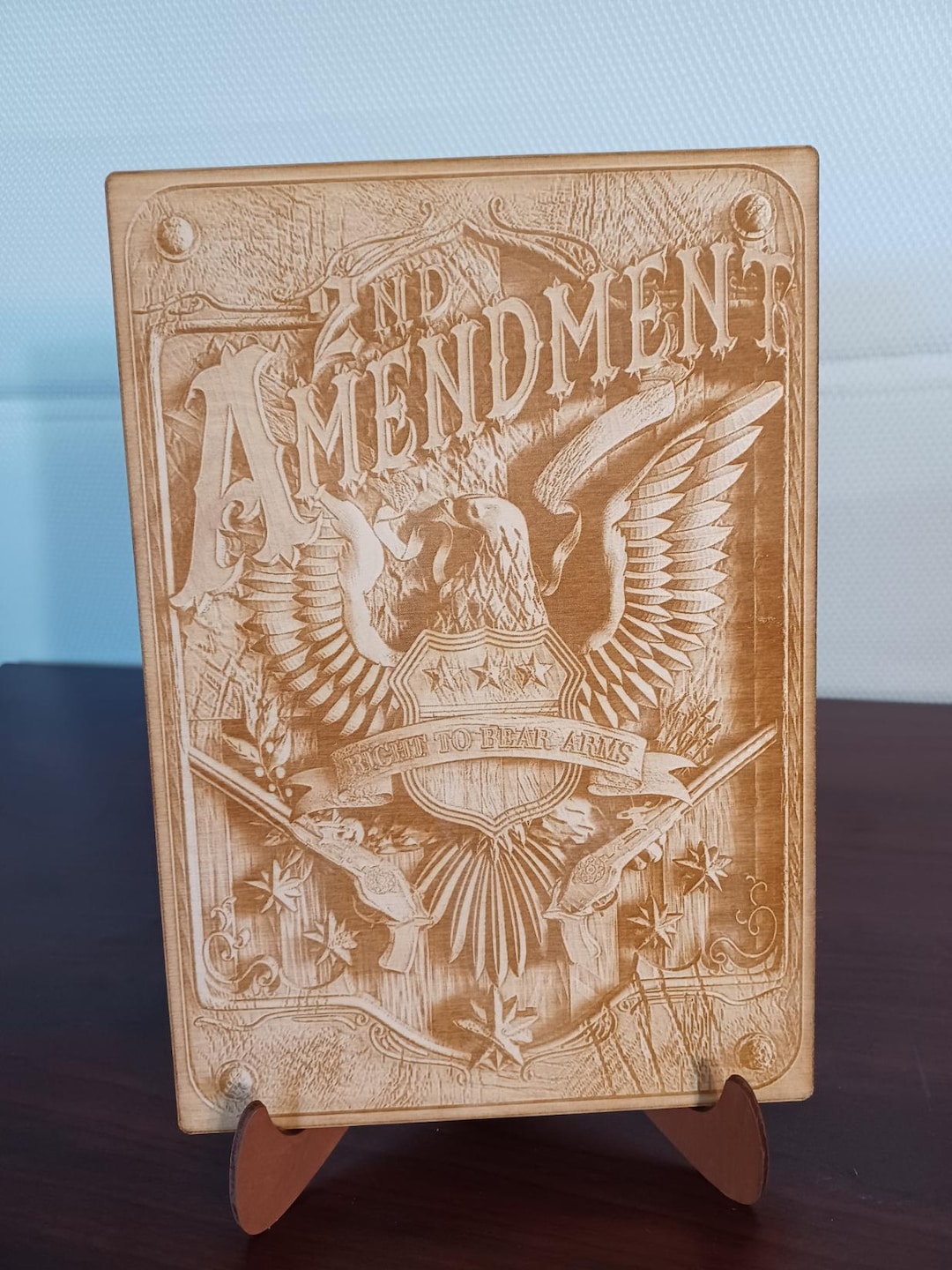 2nd Amendment, Right to Bear Arms, Eagle, Laser Engraving, Laser Cut - Etsy