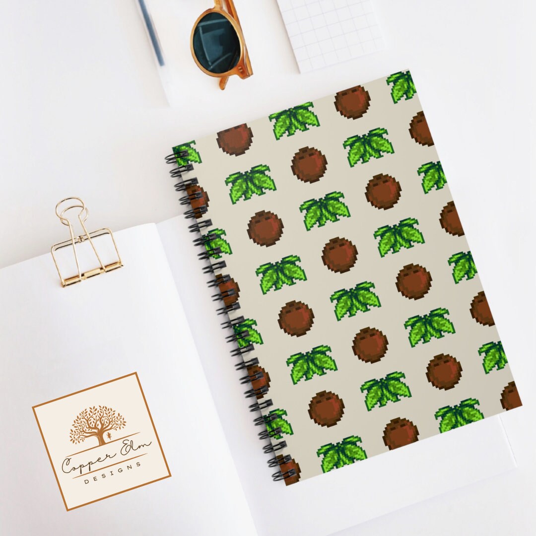 Stardew Valley Notebook - Aesthetic Coconut Design, Cozy Video Game ...