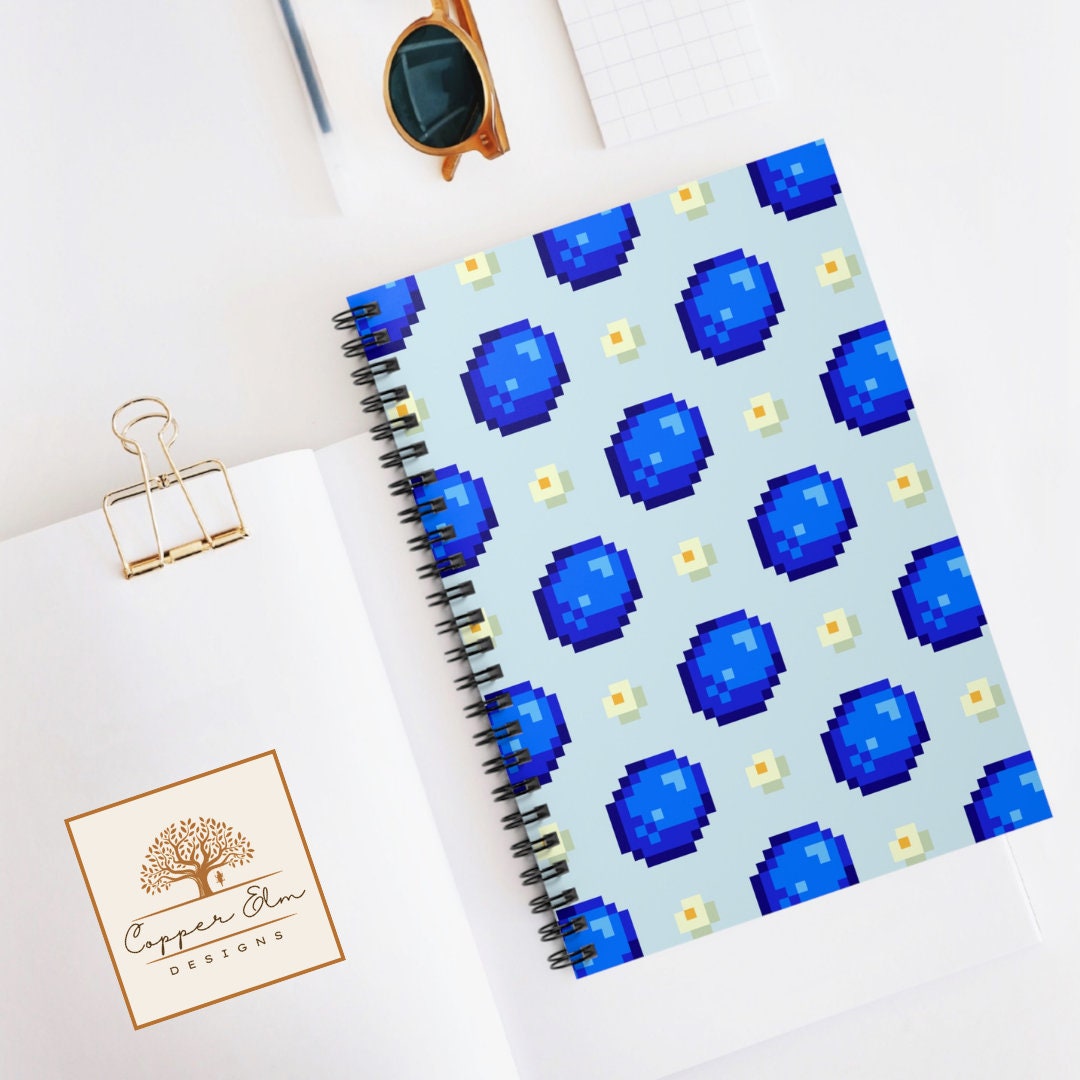 Stardew Valley Notebook: Blueberry Pixel Art, Cozy Game Journal - Etsy