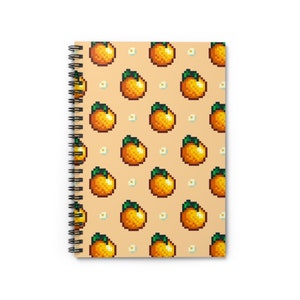 Stardew Valley Notebook - Aesthetic Orange Fruit Design, Cozy Video ...