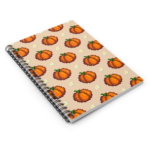 Stardew Valley Notebook - Aesthetic Pumpkin Fall Design, Cozy Video ...