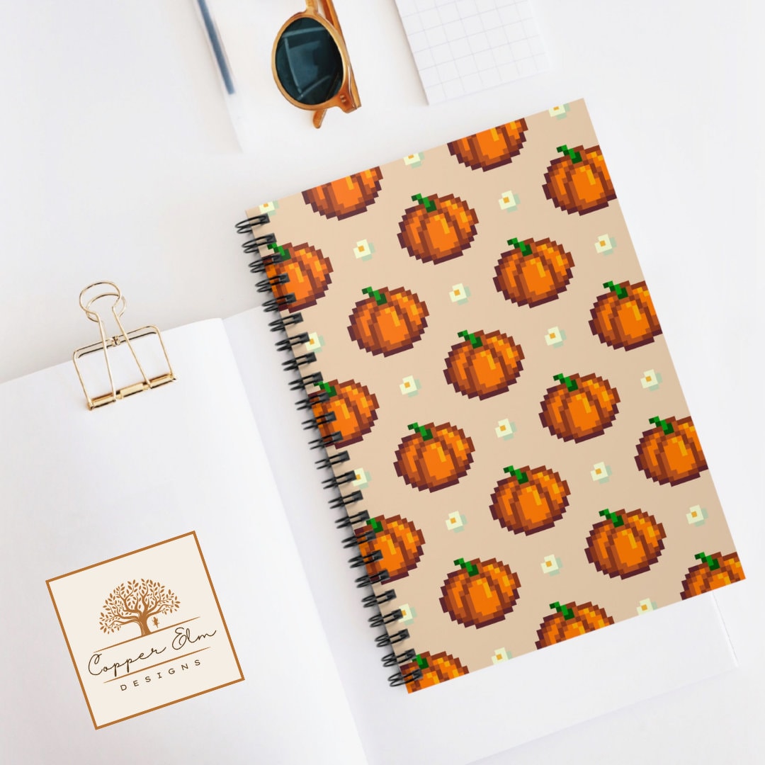 Stardew Valley Notebook - Aesthetic Pumpkin Fall Design, Cozy Video ...