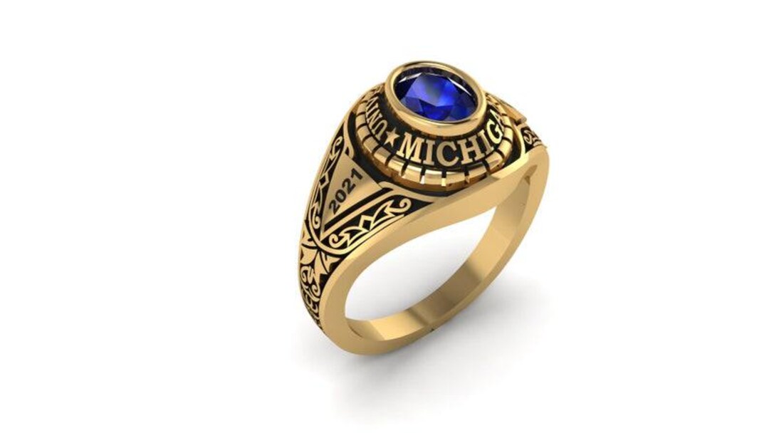 High School Class Ring, Gold Graduation Ring, New September 2021 ...