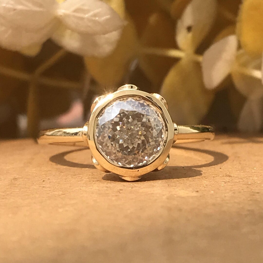 Portuguese Cut Engagement Ring, 2.50 CT Moissanite Anniversary Ring ...