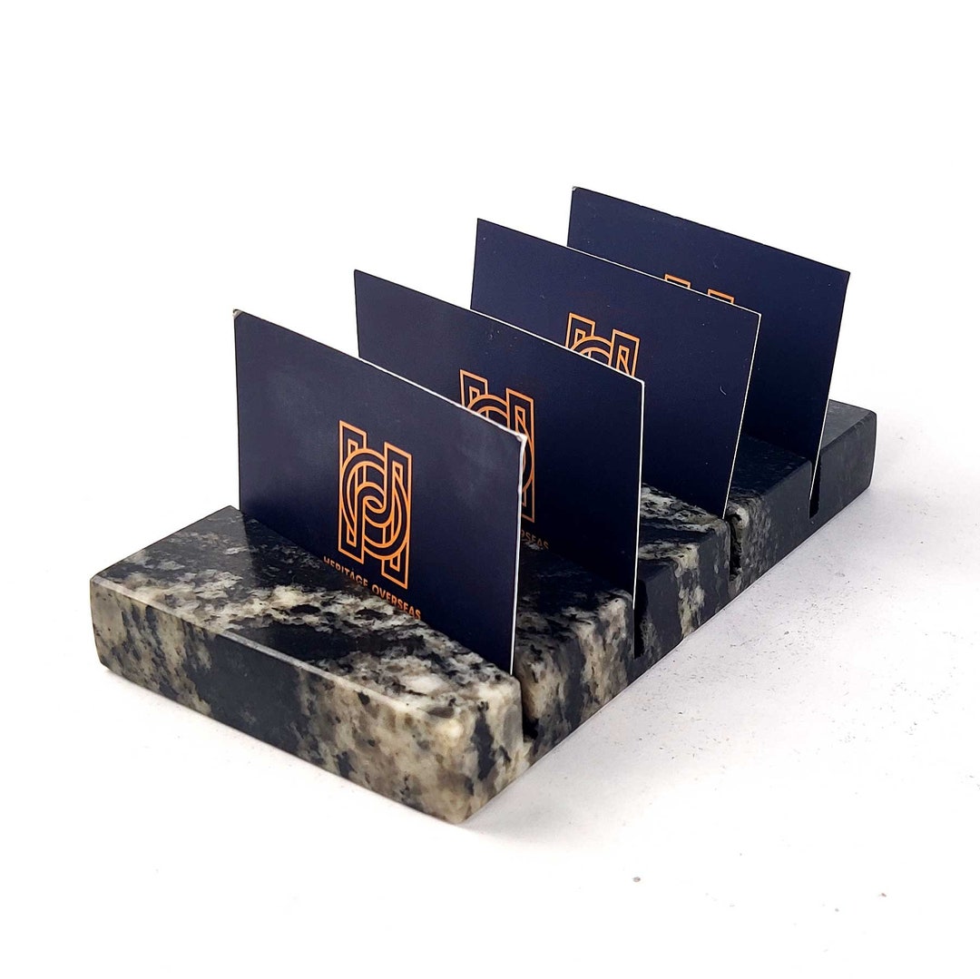 Marble Document/business Card Holder for the Discerning Executive Desk ...