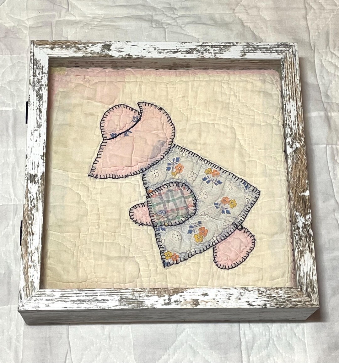 Vintage Quilt Shadow Box - Etsy