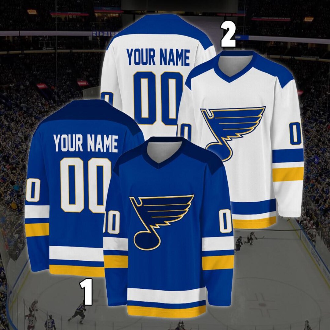 Personalized St. Louis Blues Hockey Jersey, Jersey for Men With Your ...