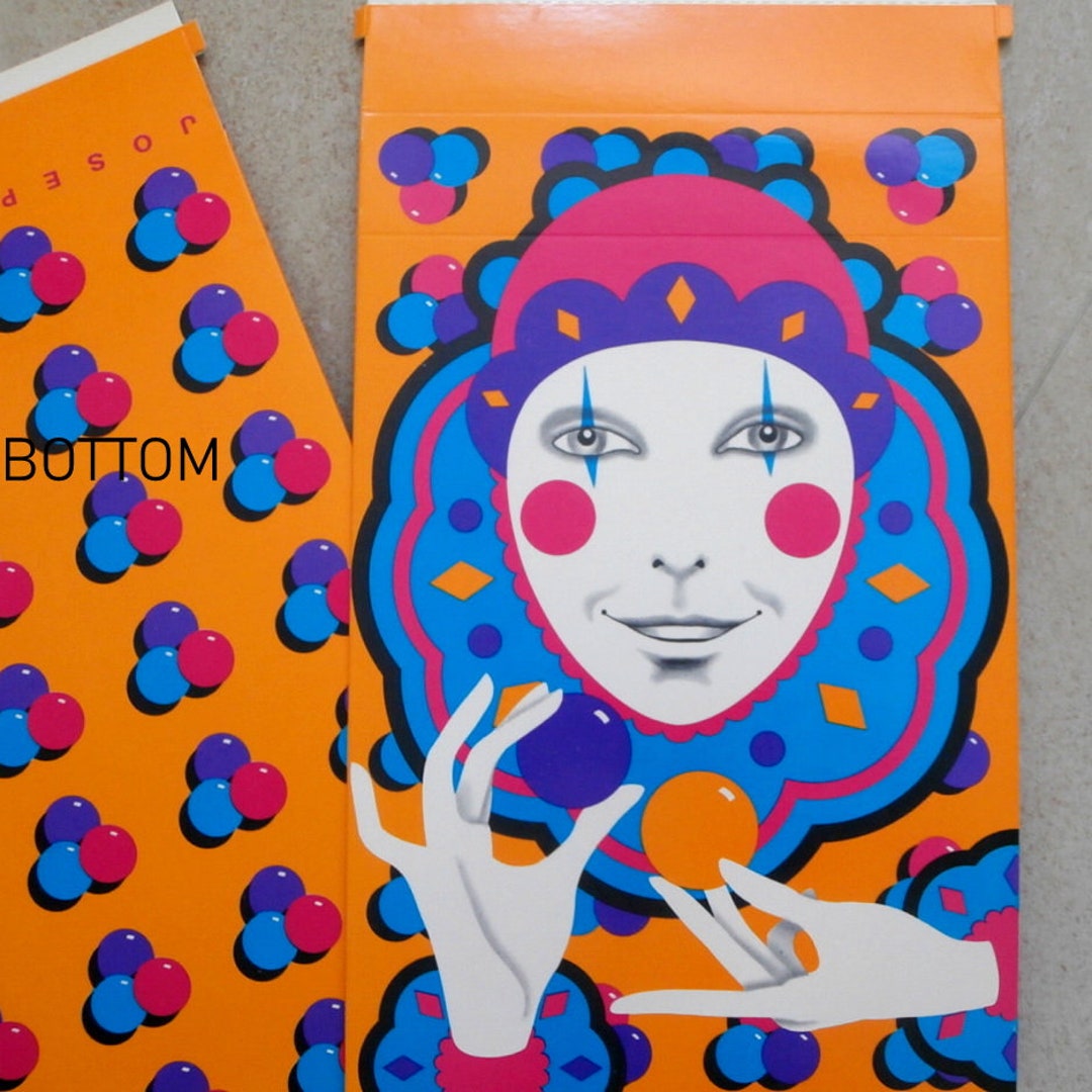 Vintage Joseph Magnin Gift Box, Harlequin/pierrot Clown Theme, 1979 - Etsy