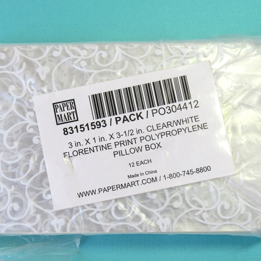 24 Polypropylene Pillow Boxes 3 X 1 X 3 - Etsy