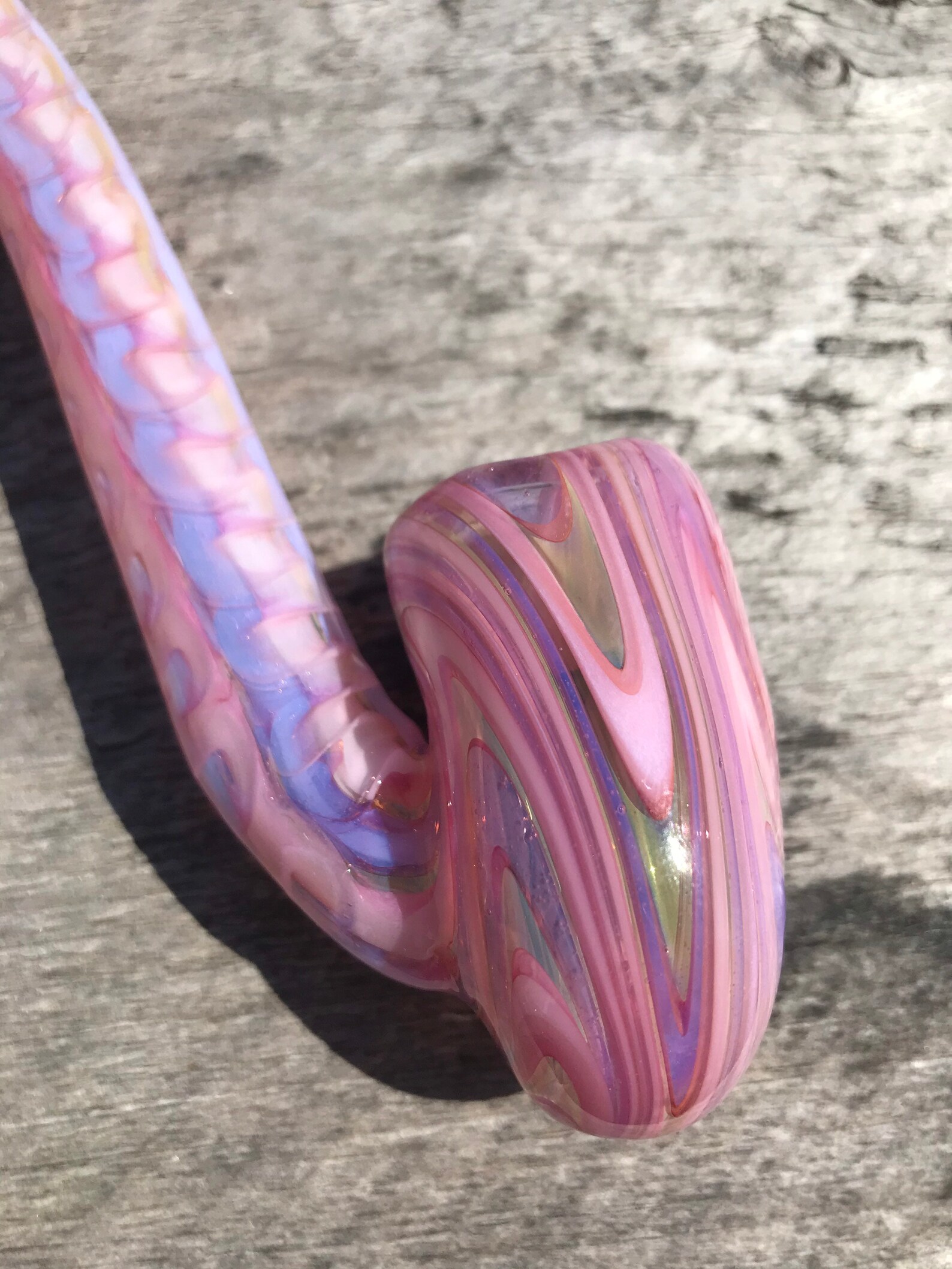 Pink Color Changing Gandalf Pipe | Glass Wizard Pipe | Lord of the ...