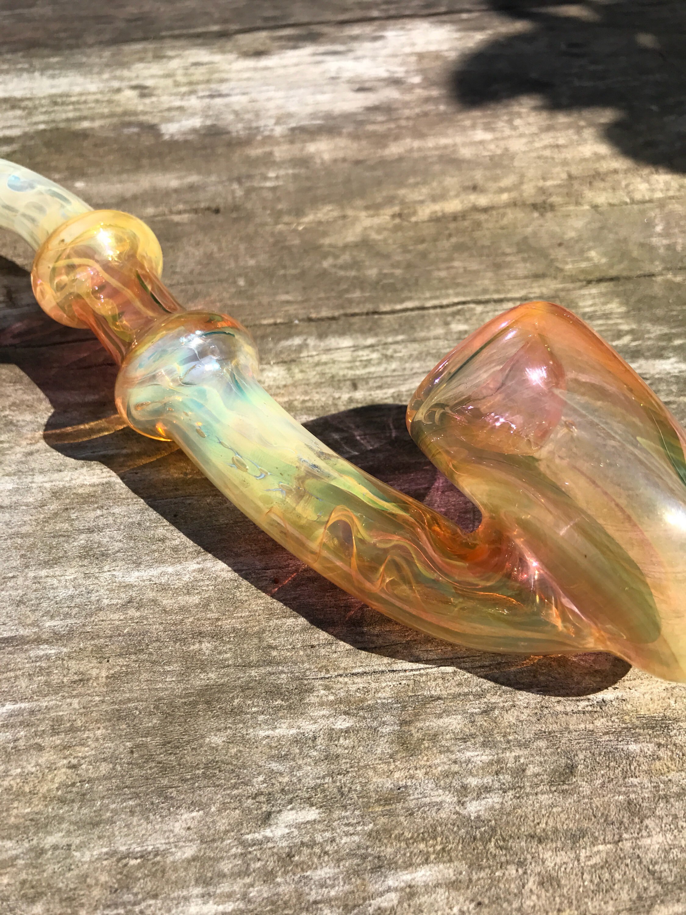 Color Changing Silver GoldGandalf Pipe | Churchwarden Pipe | Wizard ...