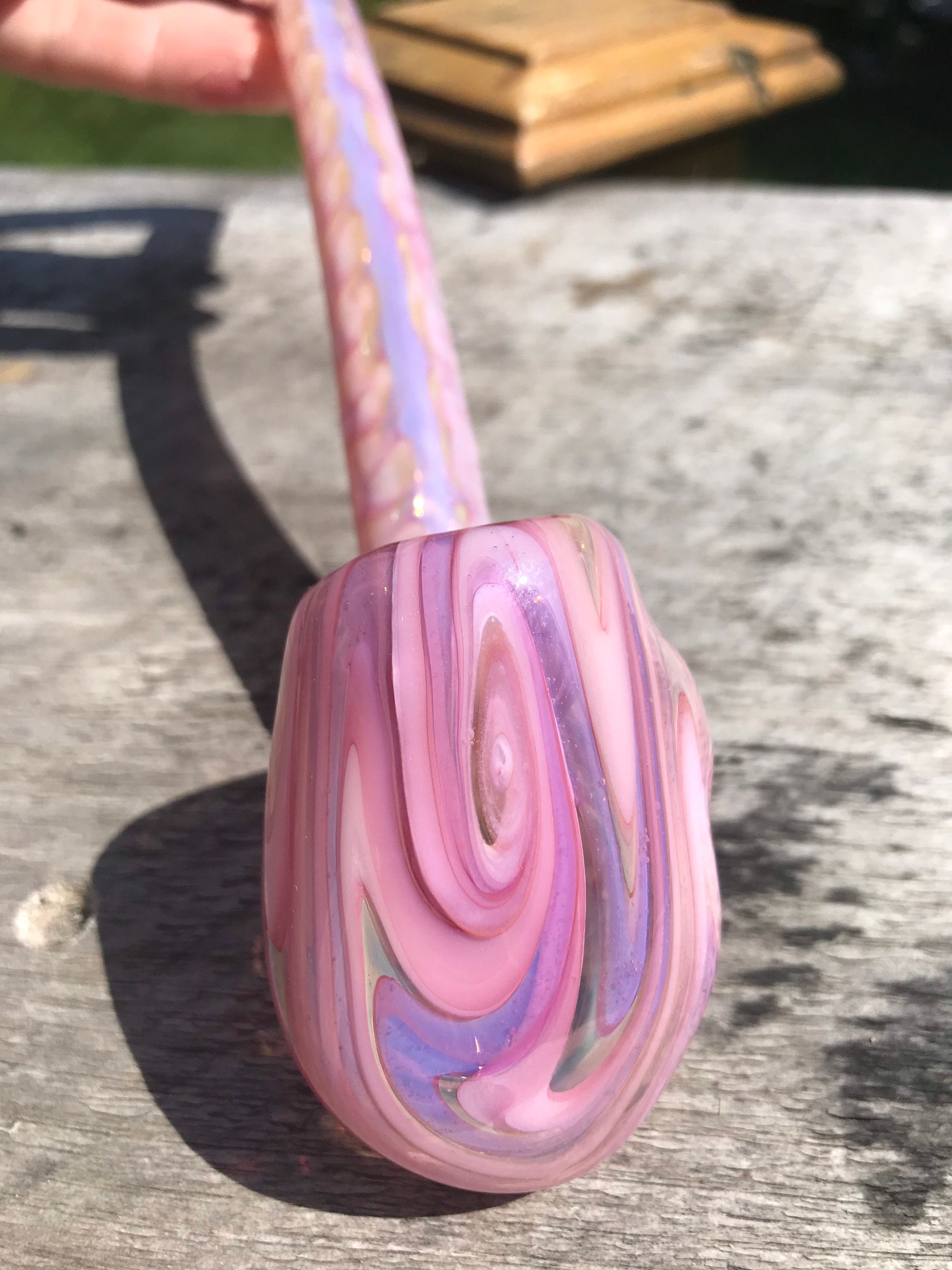 Pink Color Changing Gandalf Pipe | Glass Wizard Pipe | Lord of the ...
