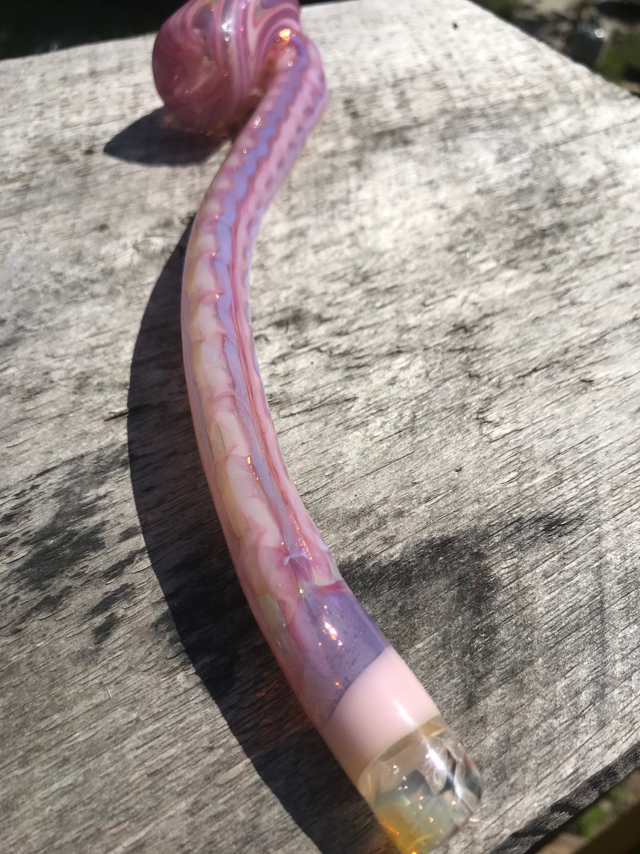 Pink Color Changing Gandalf Pipe | Glass Wizard Pipe | Lord of the ...
