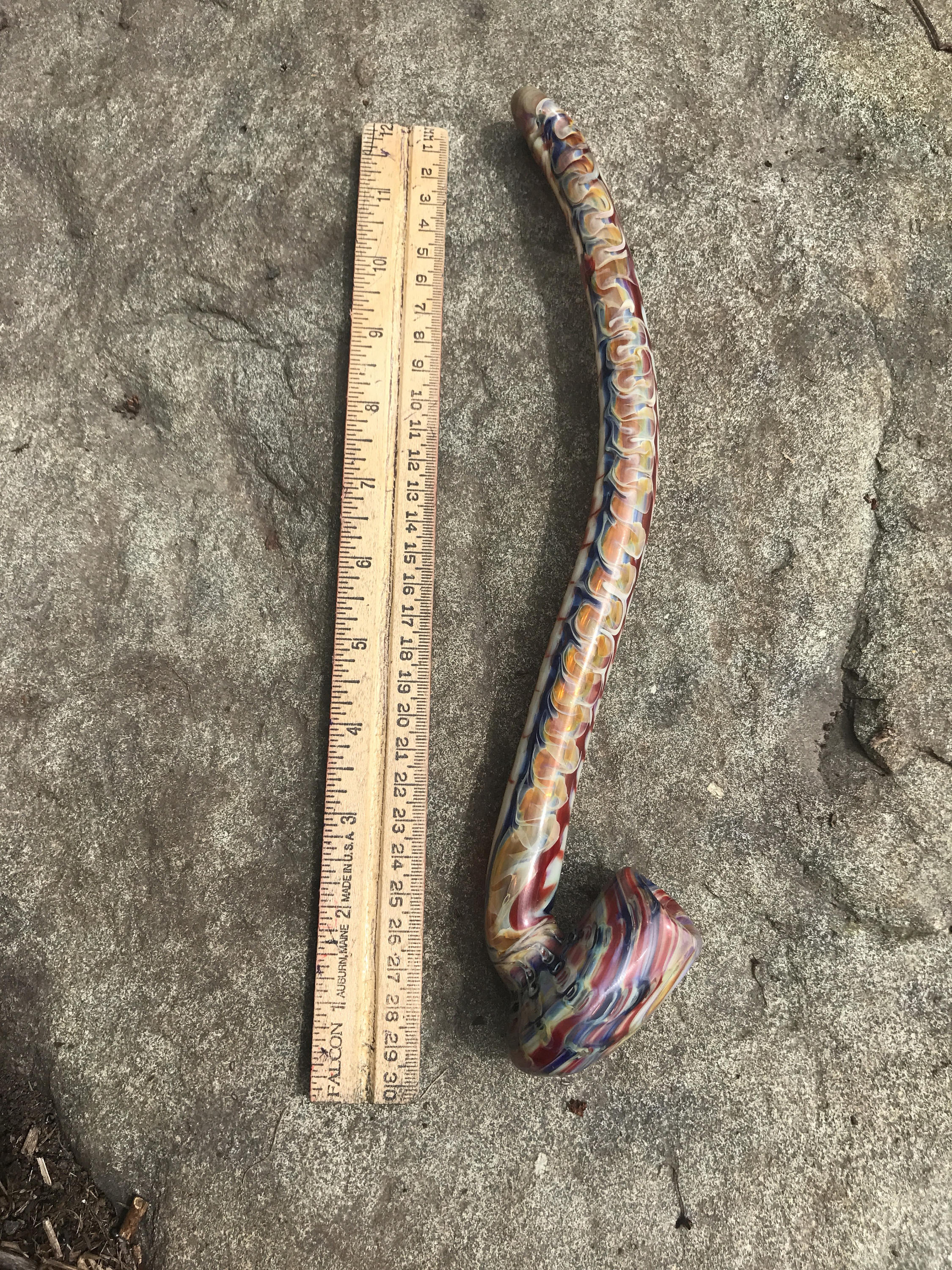 Extra Large Rainbow Changing Gandalf Pipe | Churchwarden Pipe | Lord of ...