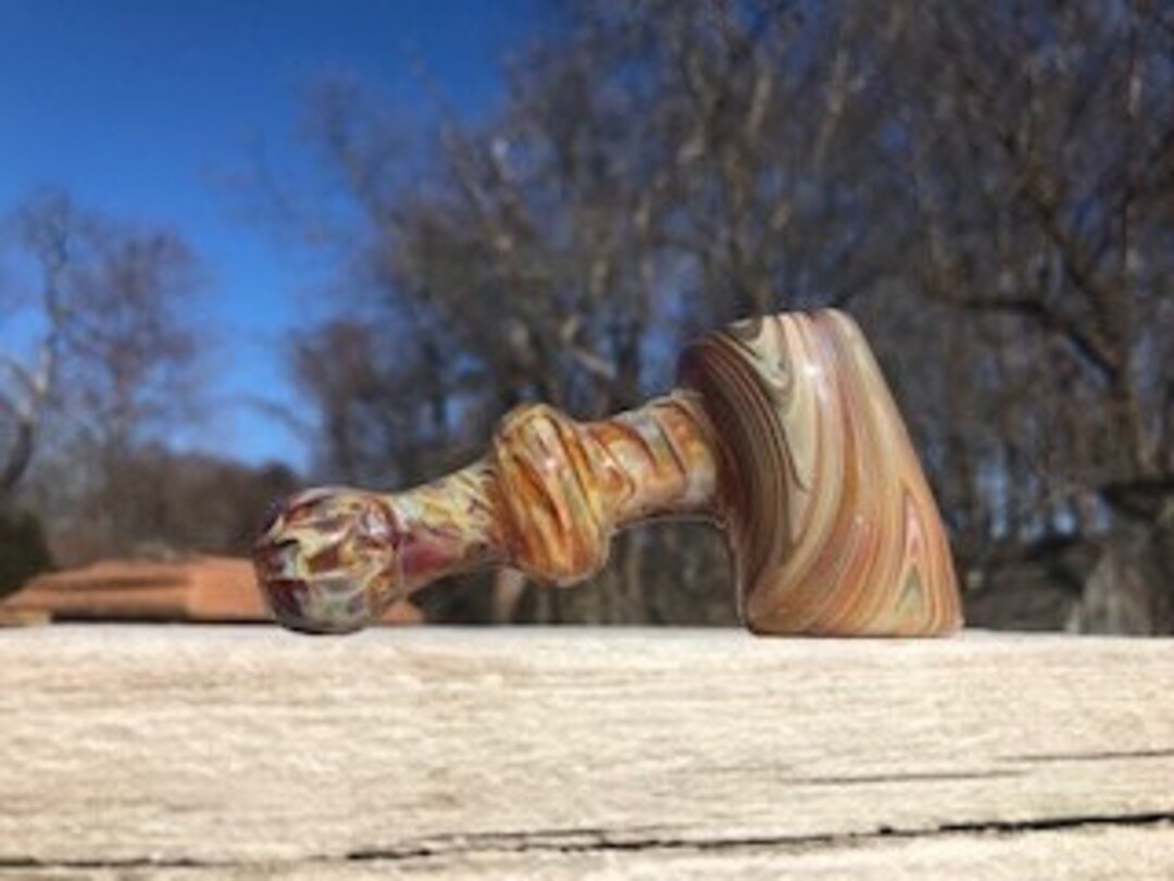 Amber Purple Color Changing Hammer Hammer Pipe Glass Tobacco Pipe ...