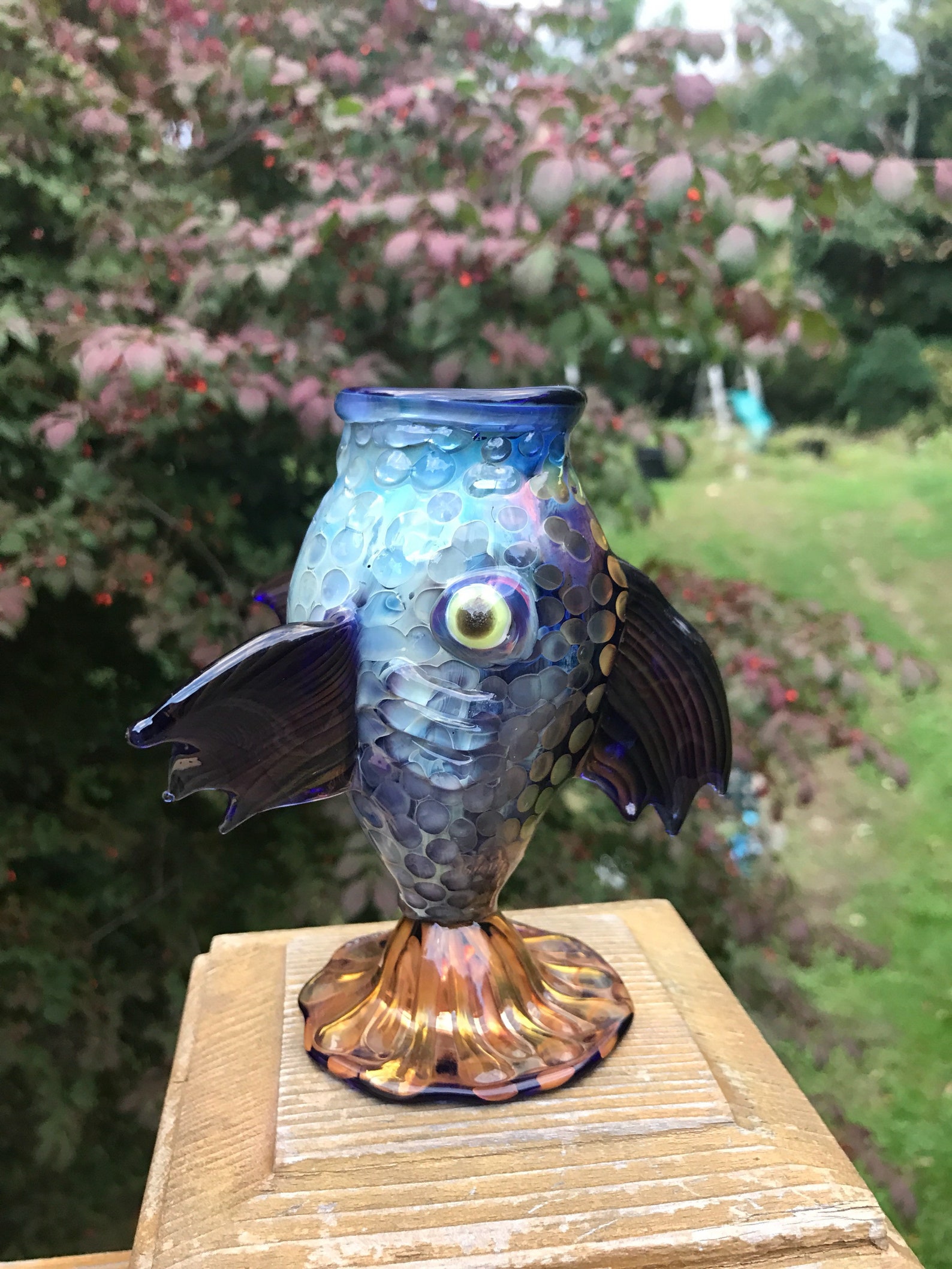 Borosilicate Fish Vessel Glass Fish Jar Trout Jar Blown | Etsy