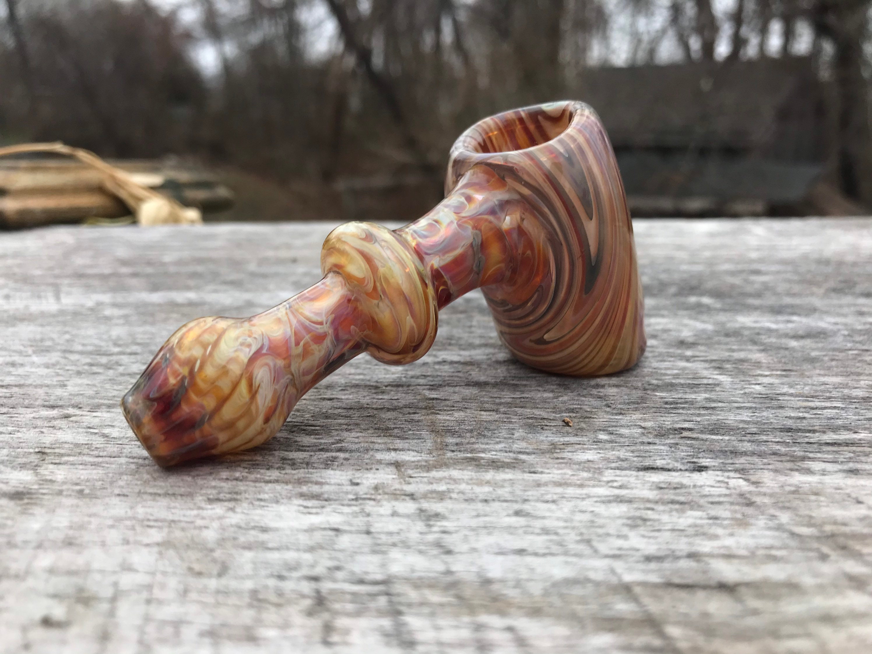 Amber Color Changing Hammer | Hammer Pipe | Glass Tobacco Pipe | Glass ...