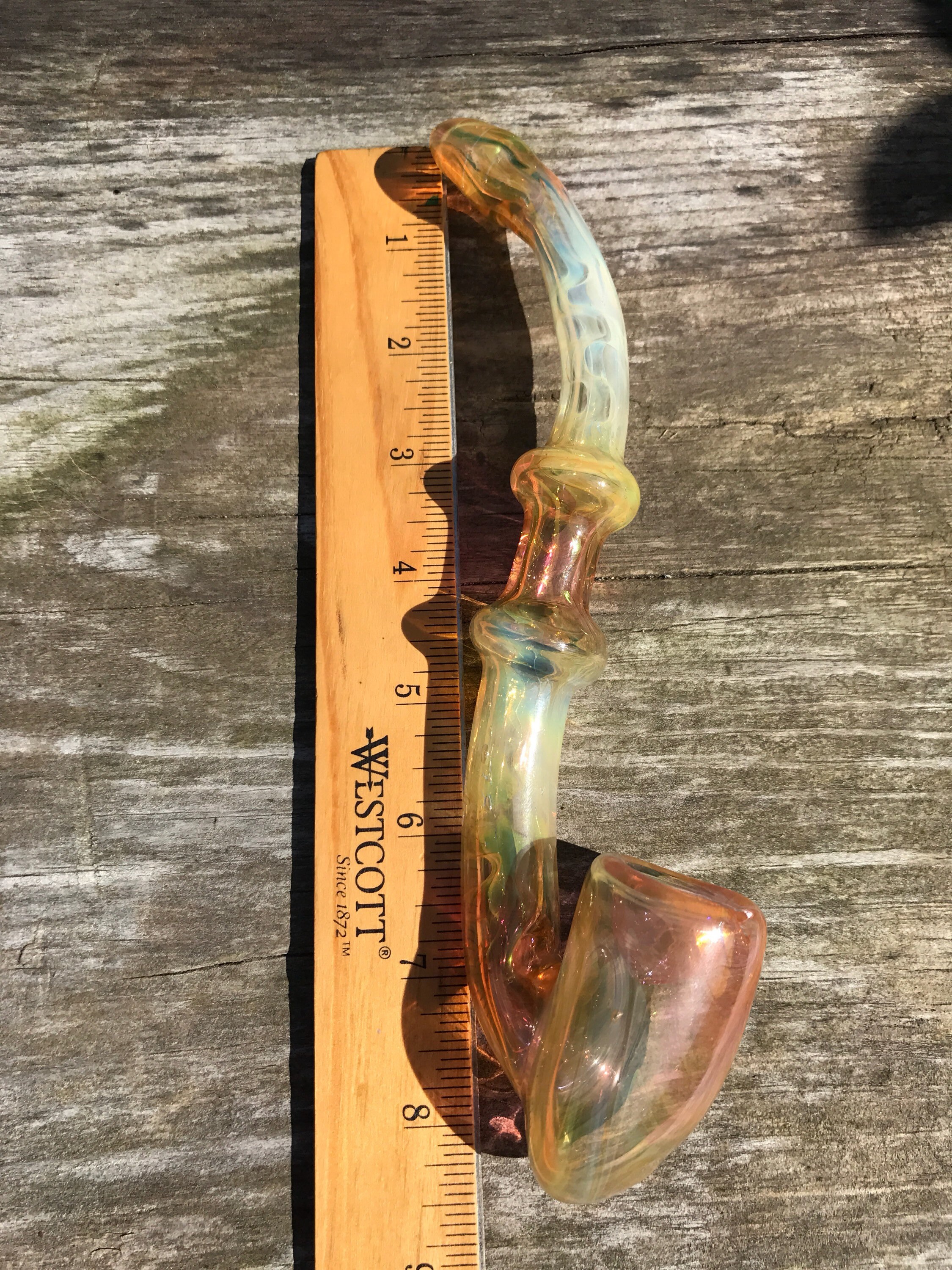 Color Changing Silver GoldGandalf Pipe | Churchwarden Pipe | Wizard ...