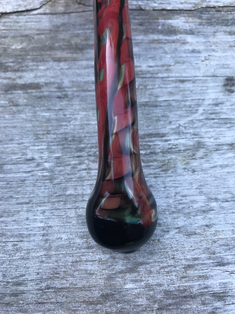 Black and Red Spiked Color Changing Gandalf Pipe | Glass Gandalf Pipe ...
