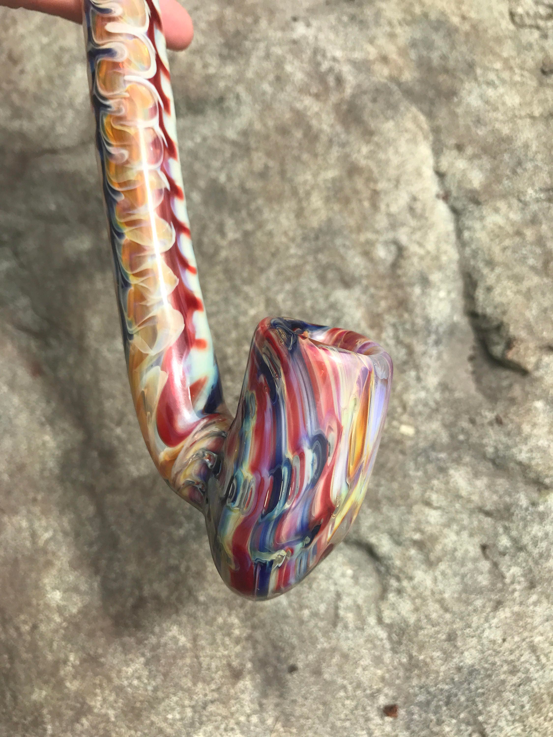 Extra Large Rainbow Changing Gandalf Pipe | Churchwarden Pipe | Lord of ...