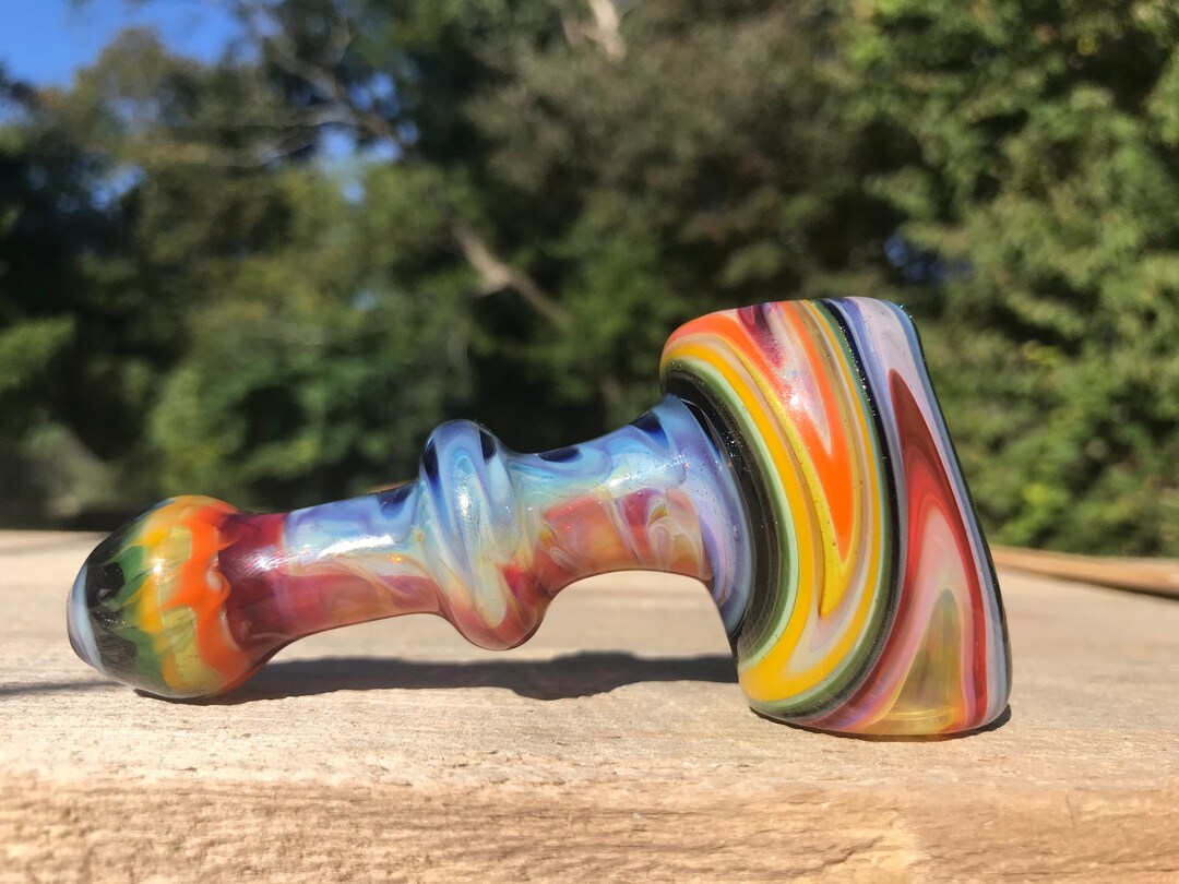 Rainbow Color Changing Hammer Pipe Glass Hammer Colorful - Etsy