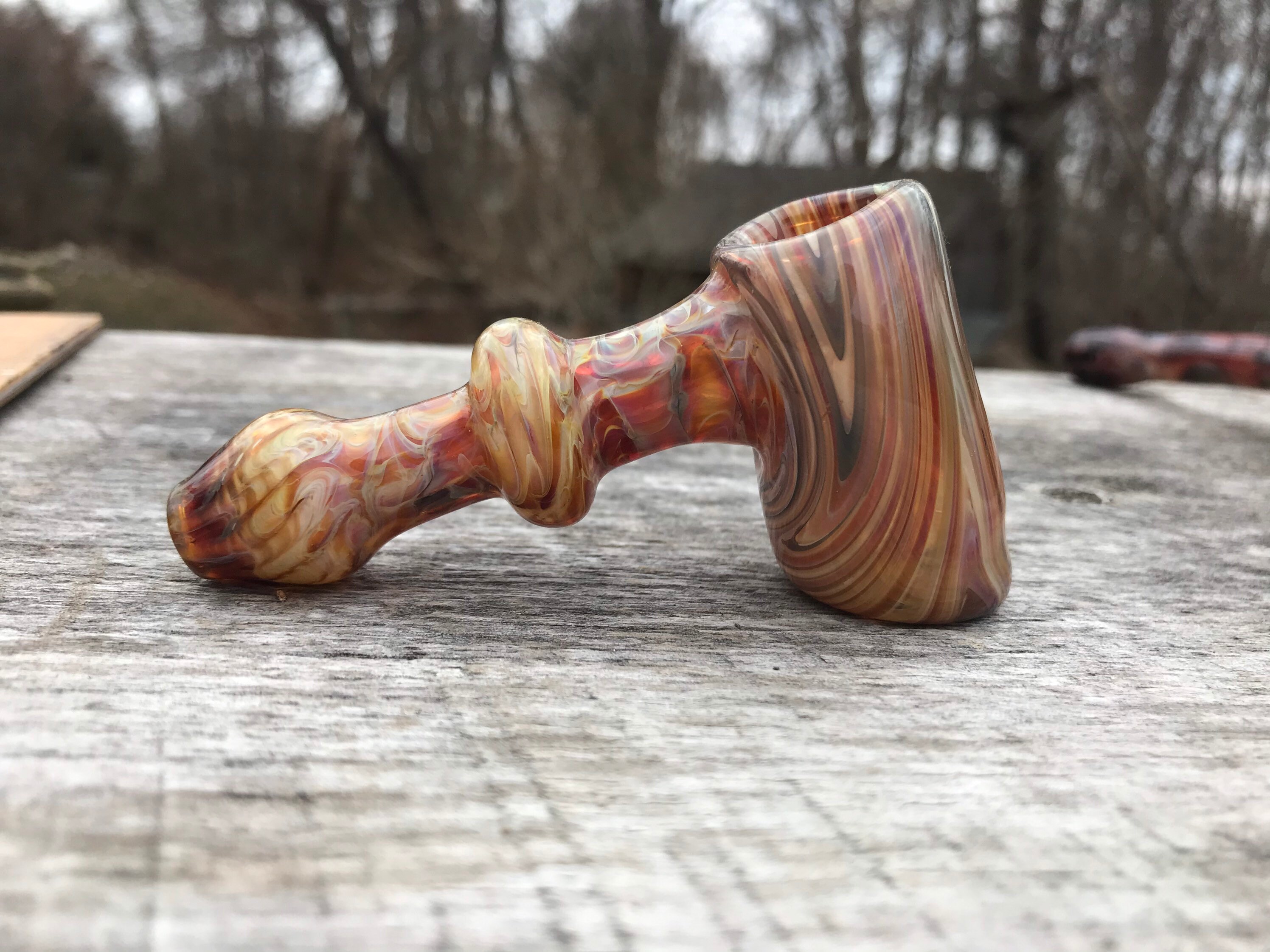 Amber Color Changing Hammer | Hammer Pipe | Glass Tobacco Pipe | Glass ...
