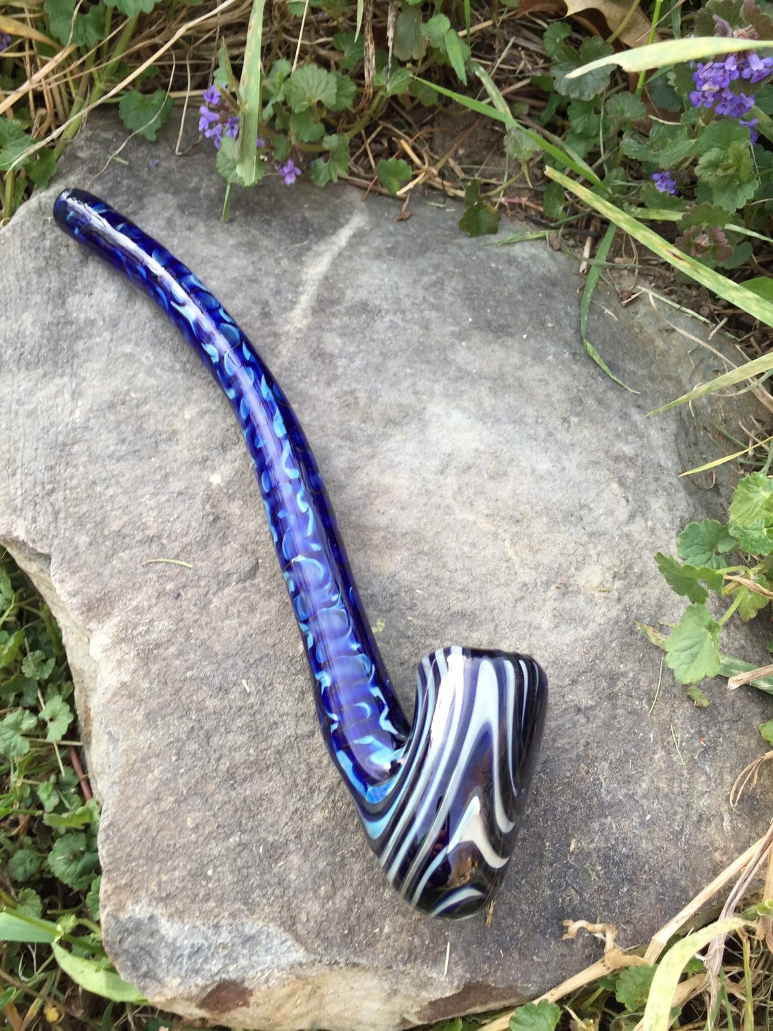 Cobalt Blue Color Changing Gandalf Pipe | Blue Hobbit Pipe | Gandalf ...