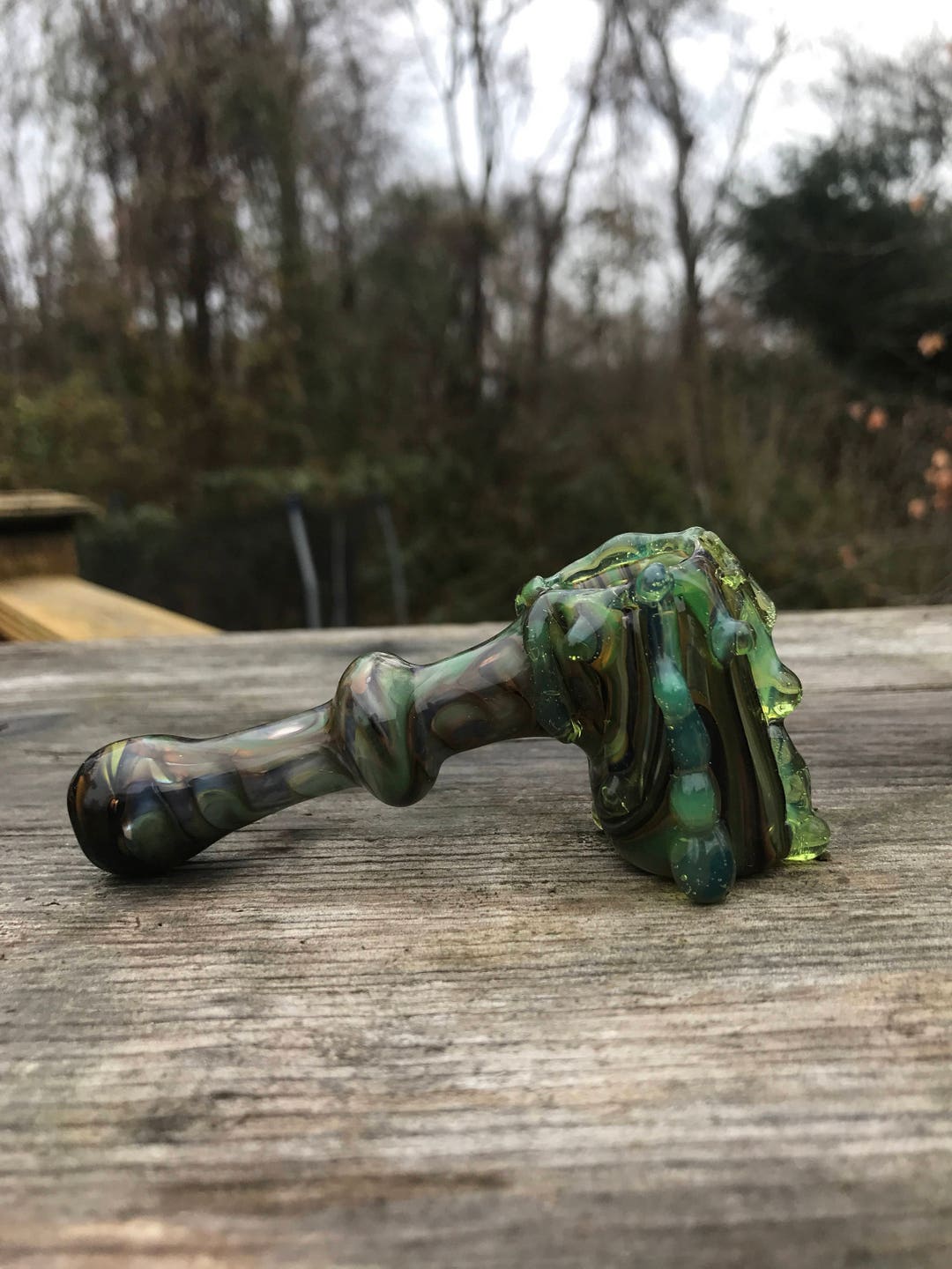 Slymed Hammer Pipe | Glass Hammer | Tobacco Pipe | Slyme and Walnut ...
