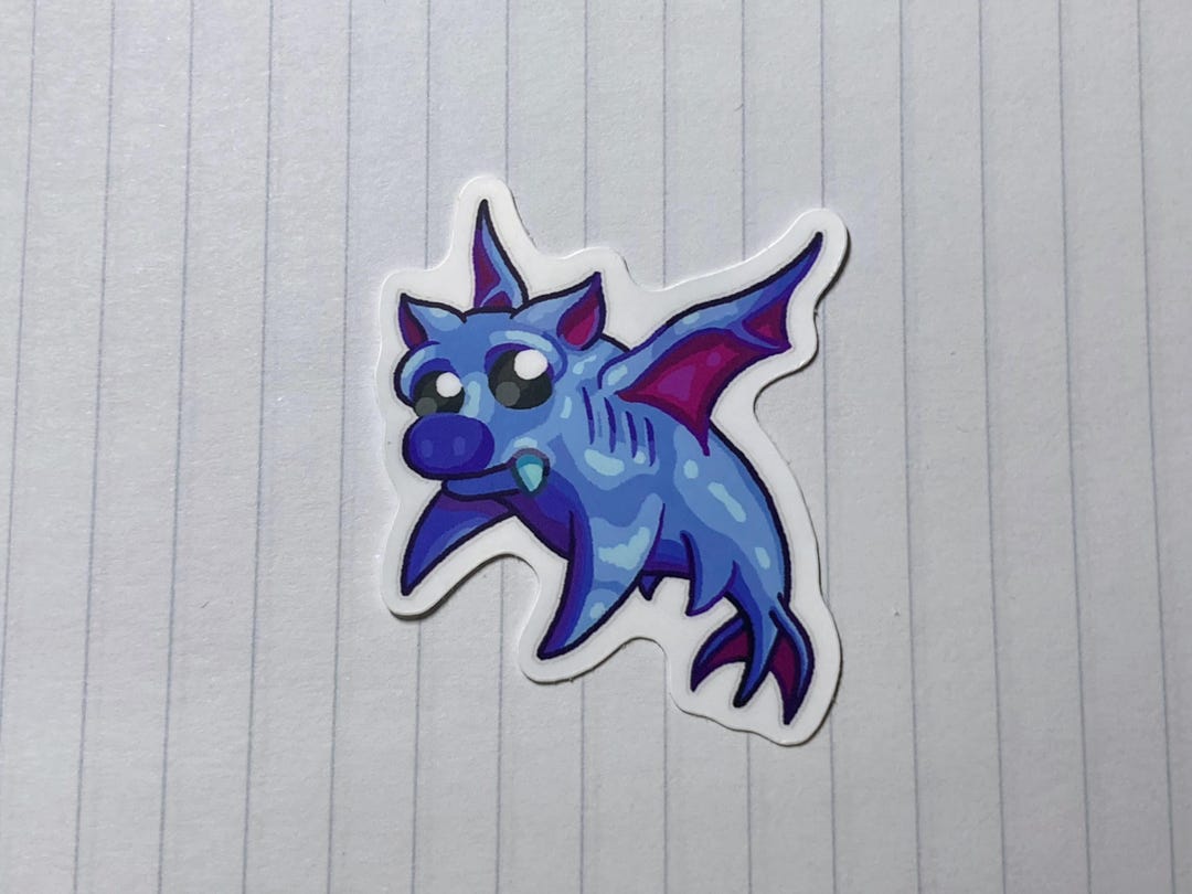 Cute Fishron Matte Vinyl Sticker (terraria Unofficial Fanart) - Etsy