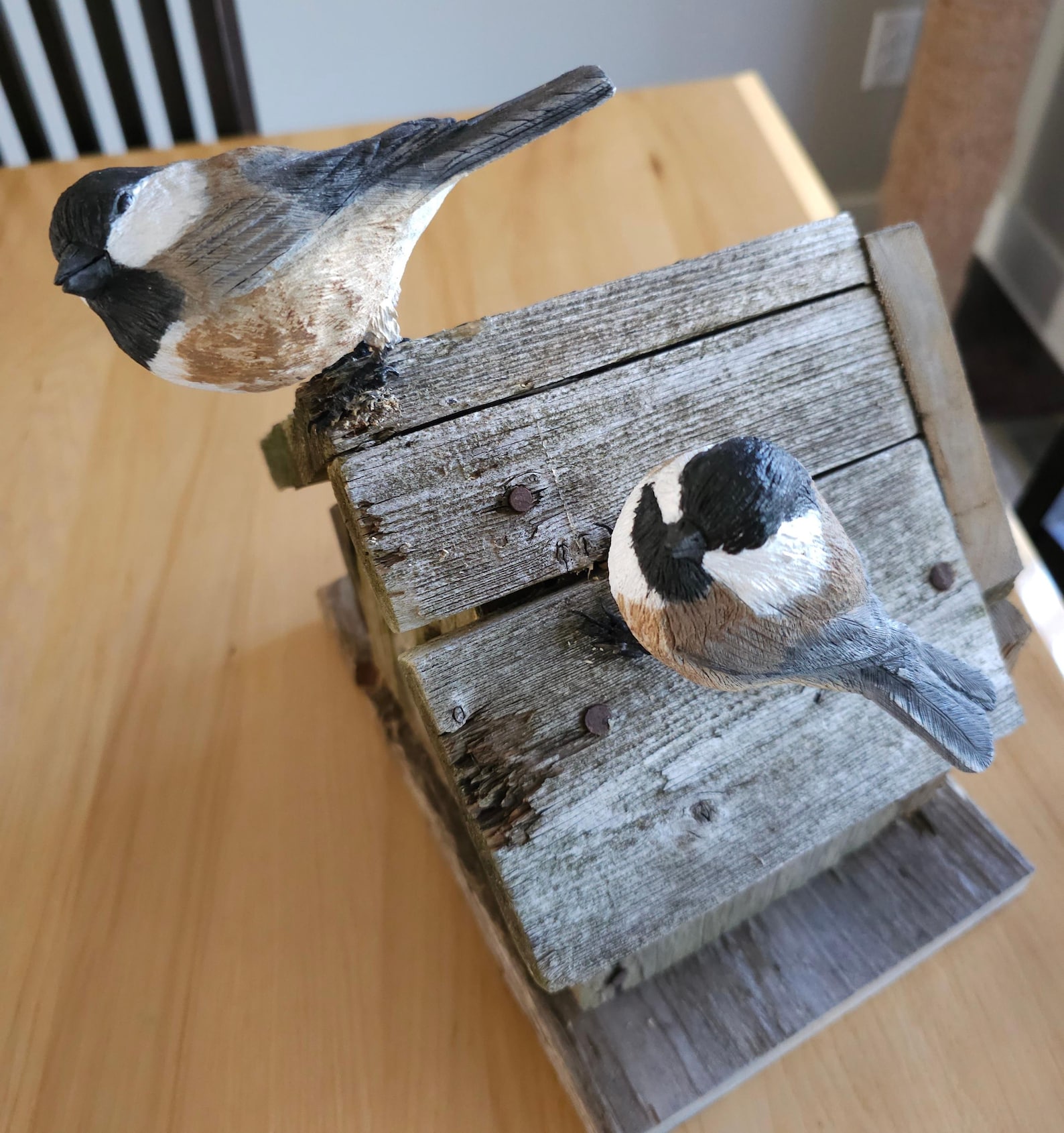Pair of Black Capped Chickadee's - Etsy
