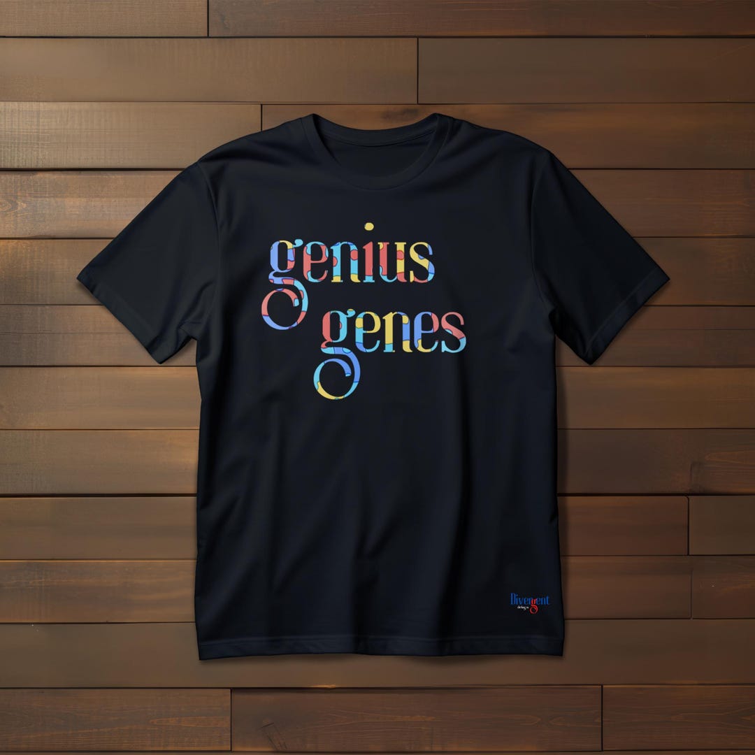 Genius Genes, Spectrum Harmony Collection Supima Cotton T-shirt - Etsy