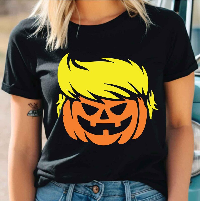 Trumpkin Make Halloween Great Again Svg, Trump Head Svg, Pumpkin Svg ...