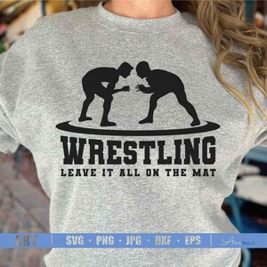 Wrestling Team SVG PNG: Leave It on the Mat (digital Download) - Etsy