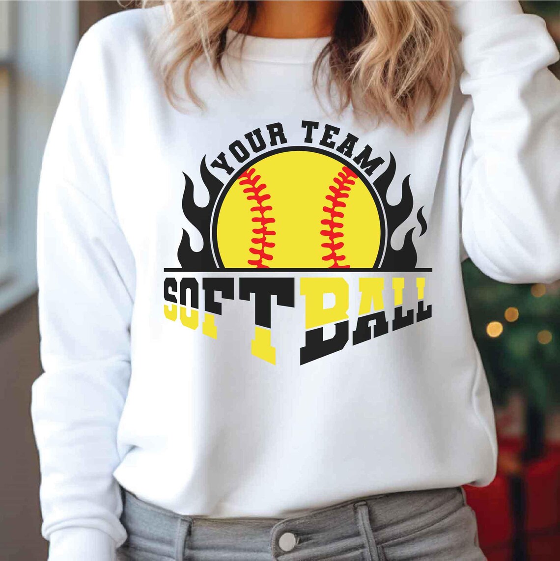 Softball Svg Png, Mascot Template Svg, Personalized Name, Softball Team ...