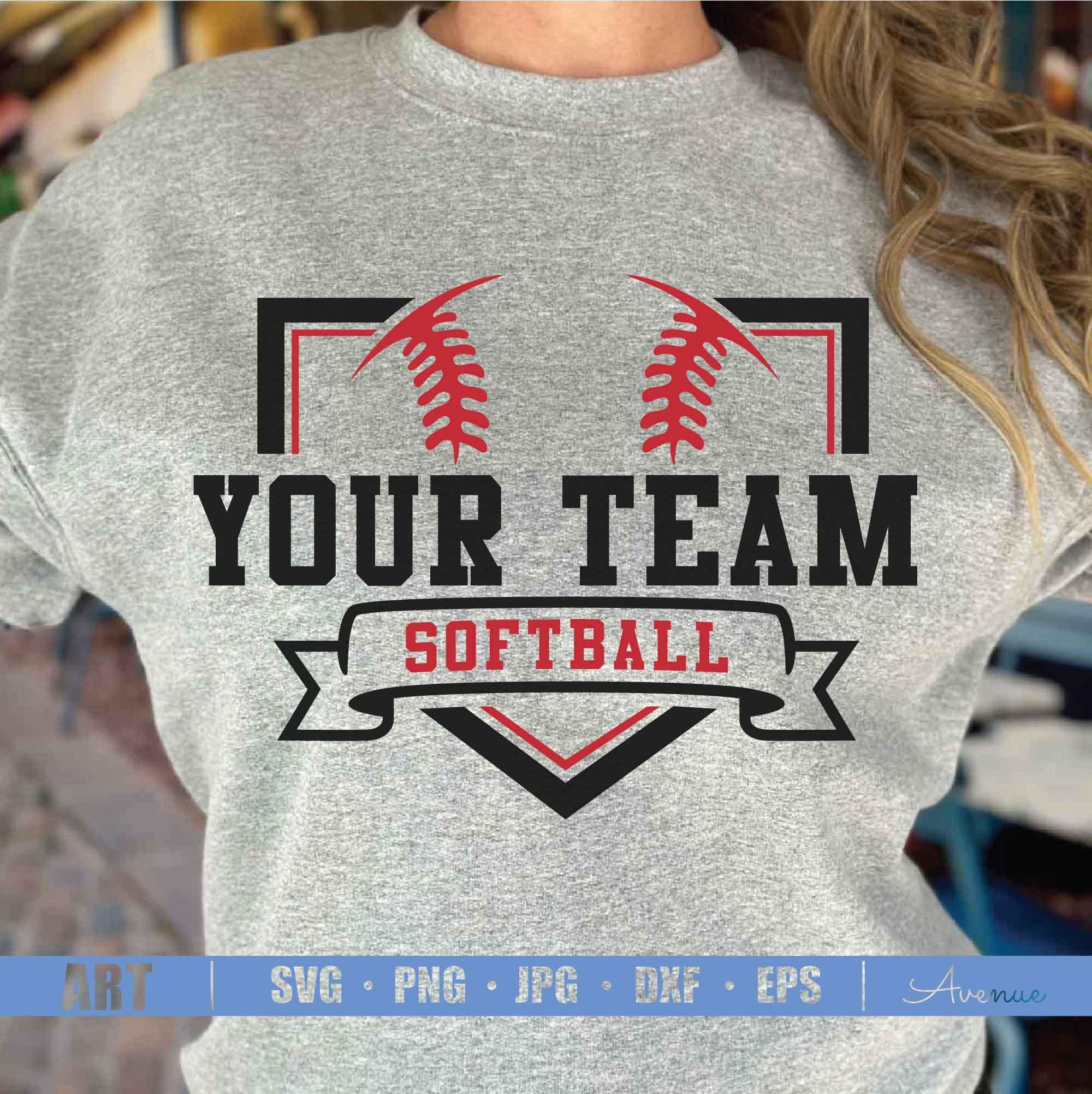 Softball Team SVG: Mascot Template, Shirt Design (digital Download) - Etsy