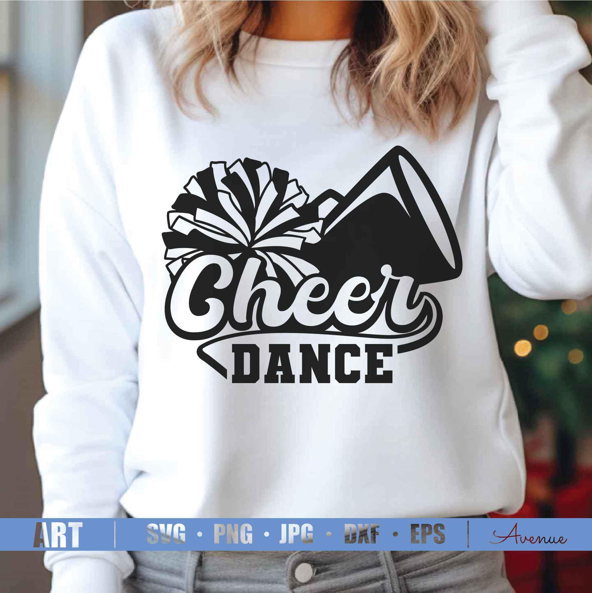 Cheer Dance Svg Png, Cheerleader Dance Svg, Megaphone Svg, Pom Pom Svg ...