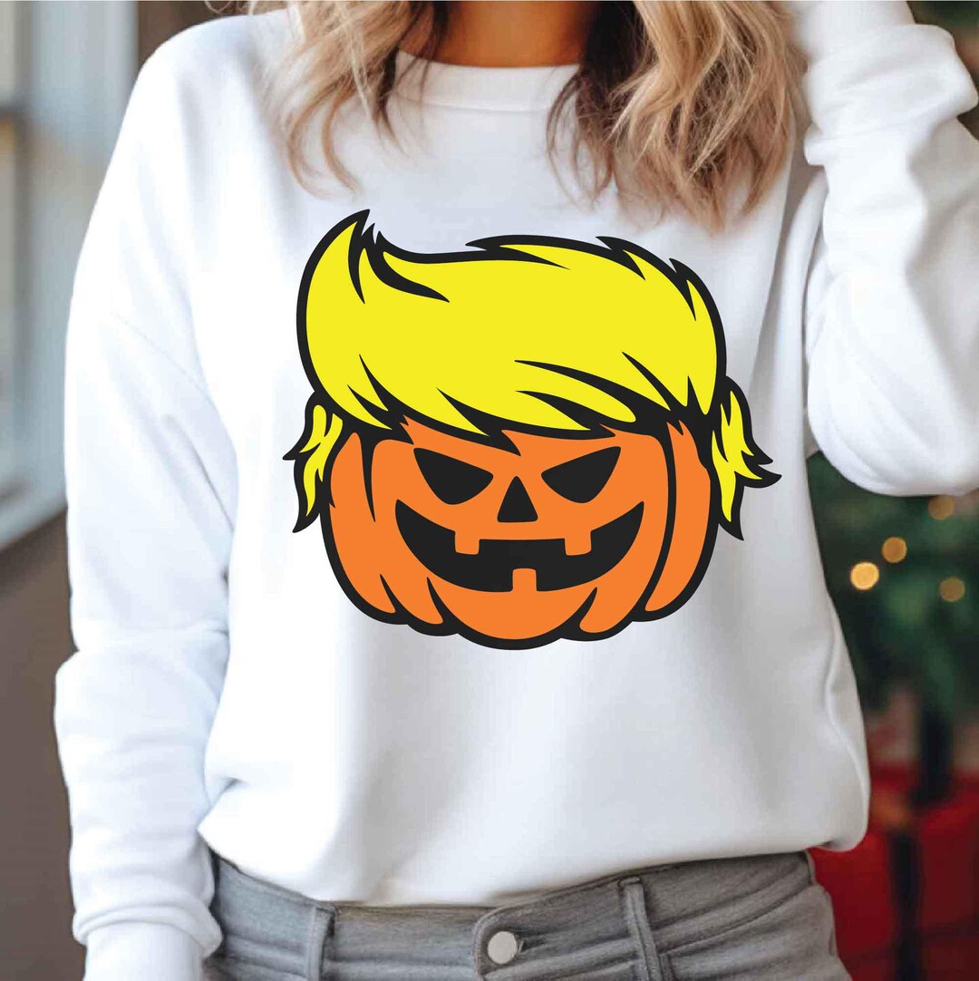 Trumpkin Make Halloween Great Again Svg, Trump Head Svg, Pumpkin Svg ...