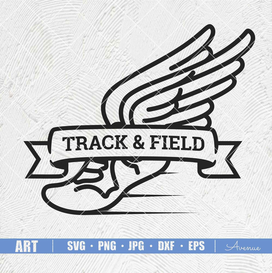 Track & Field SVG PNG, Track and Field Template, Track and Field Mascot ...