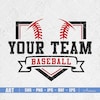 Custom Baseball Team Name Svg Png, Baseball Monogram Svg, Baseball ...