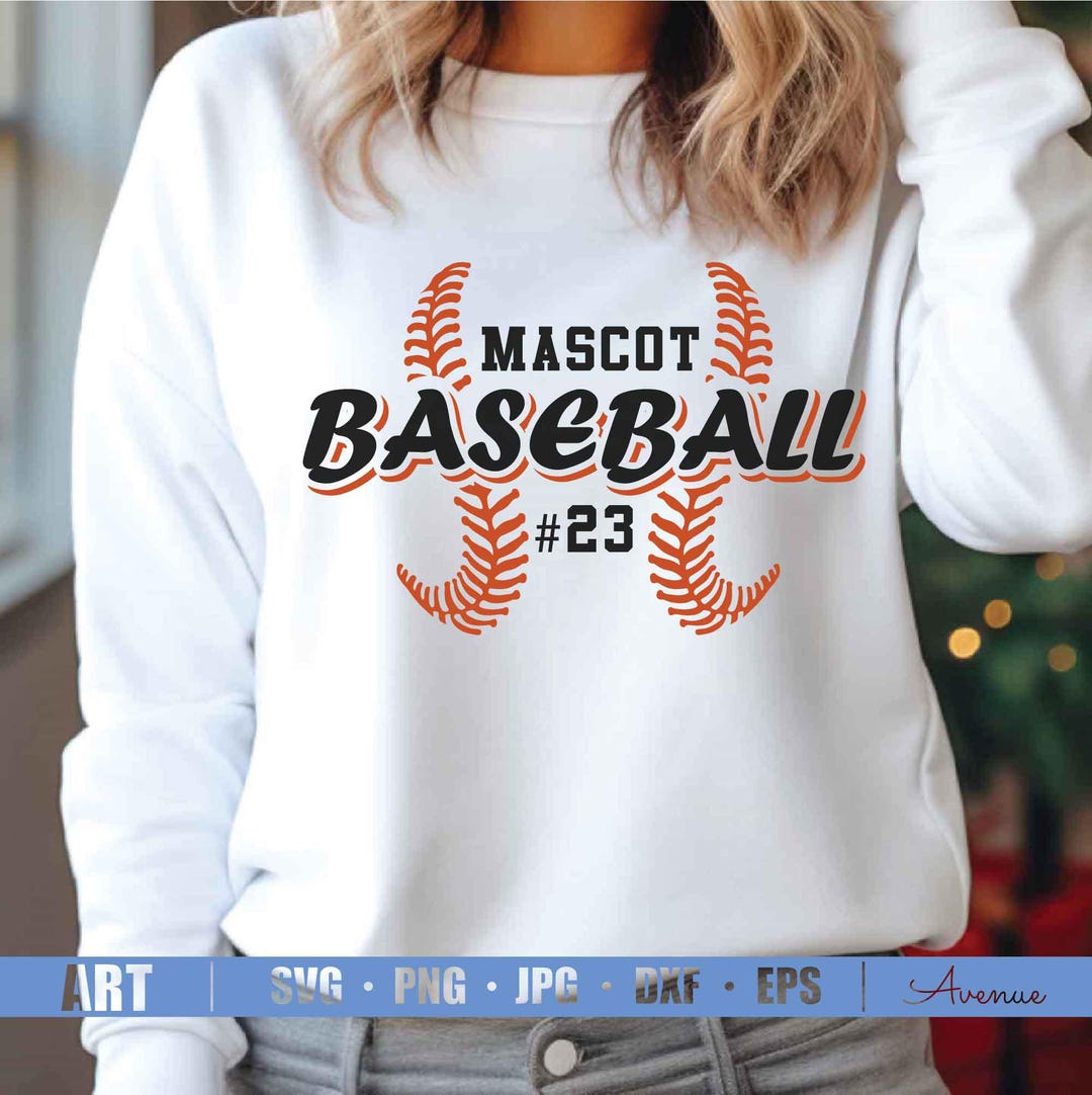 Baseball SVG PNG, Baseball Mascot Svg, Baseball Team Template, Mascot ...
